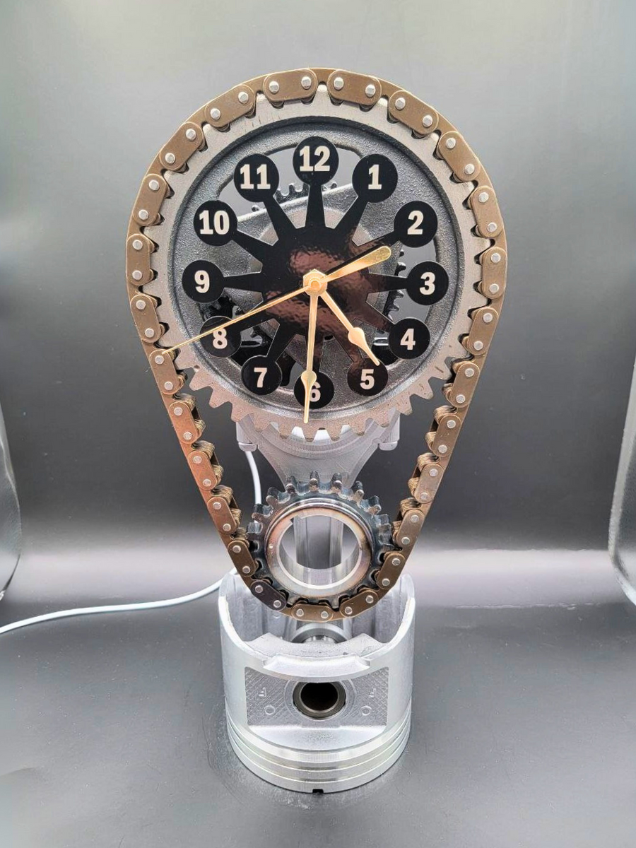 Engraved, Custom Dodge Rotating Gear Timing Chain Clock – Clock9nine