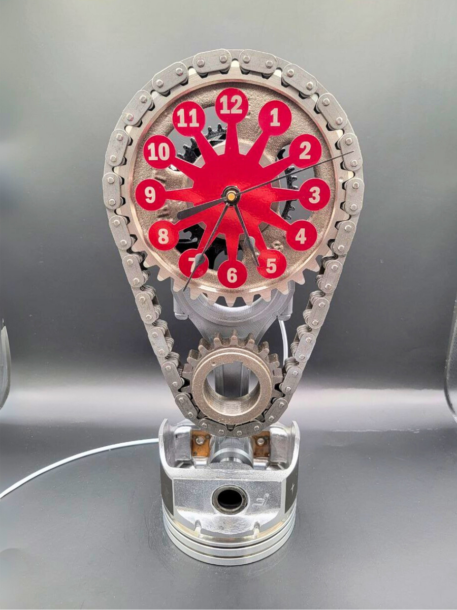 Oldsmobile V8, Muscle Car Timing Chain Clock, Car Show Trophy – Clock9nine