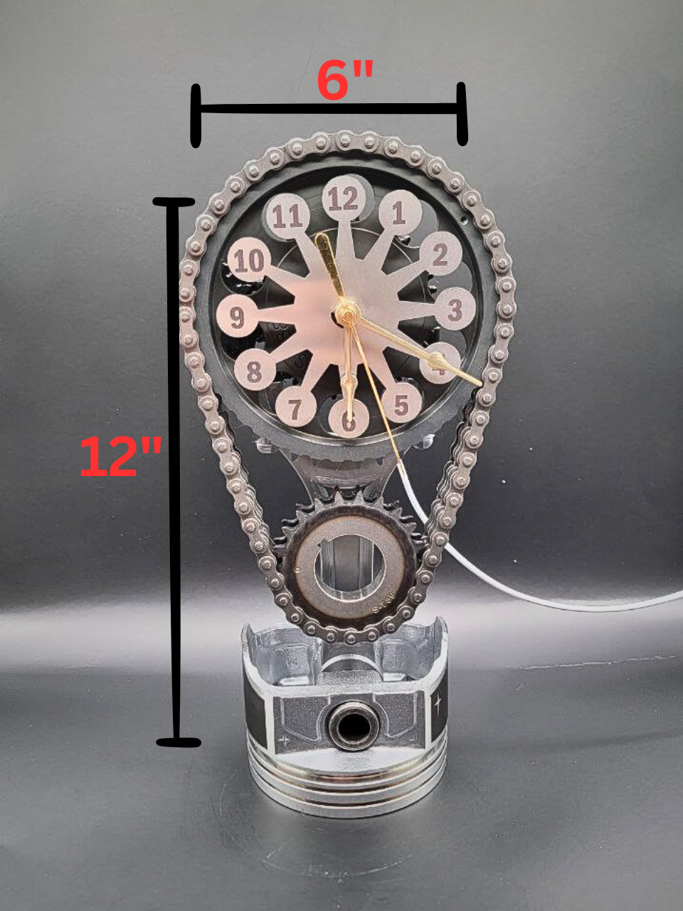 Chevy Small Block Timing Chain Clock – Corvette, Camaro, Nova Art – Clock9nine