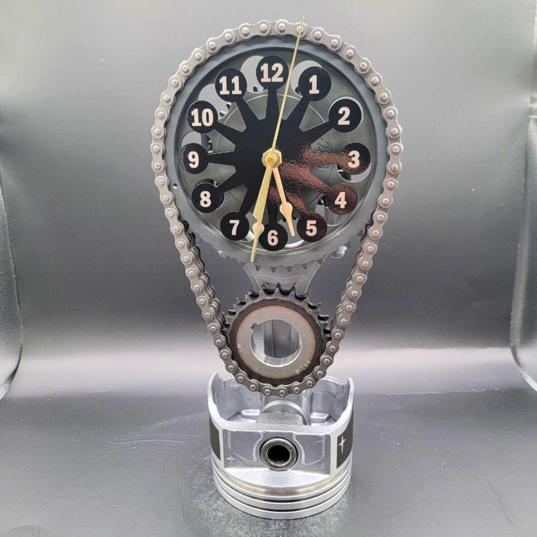 Chevy Small Block Timing Chain Clock – Corvette, Camaro, Nova Art ...