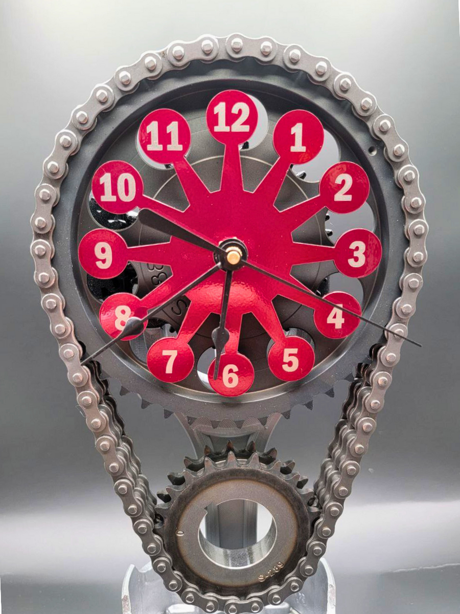 Chevy Small Block Timing Chain Clock – Corvette, Camaro, Nova Art ...