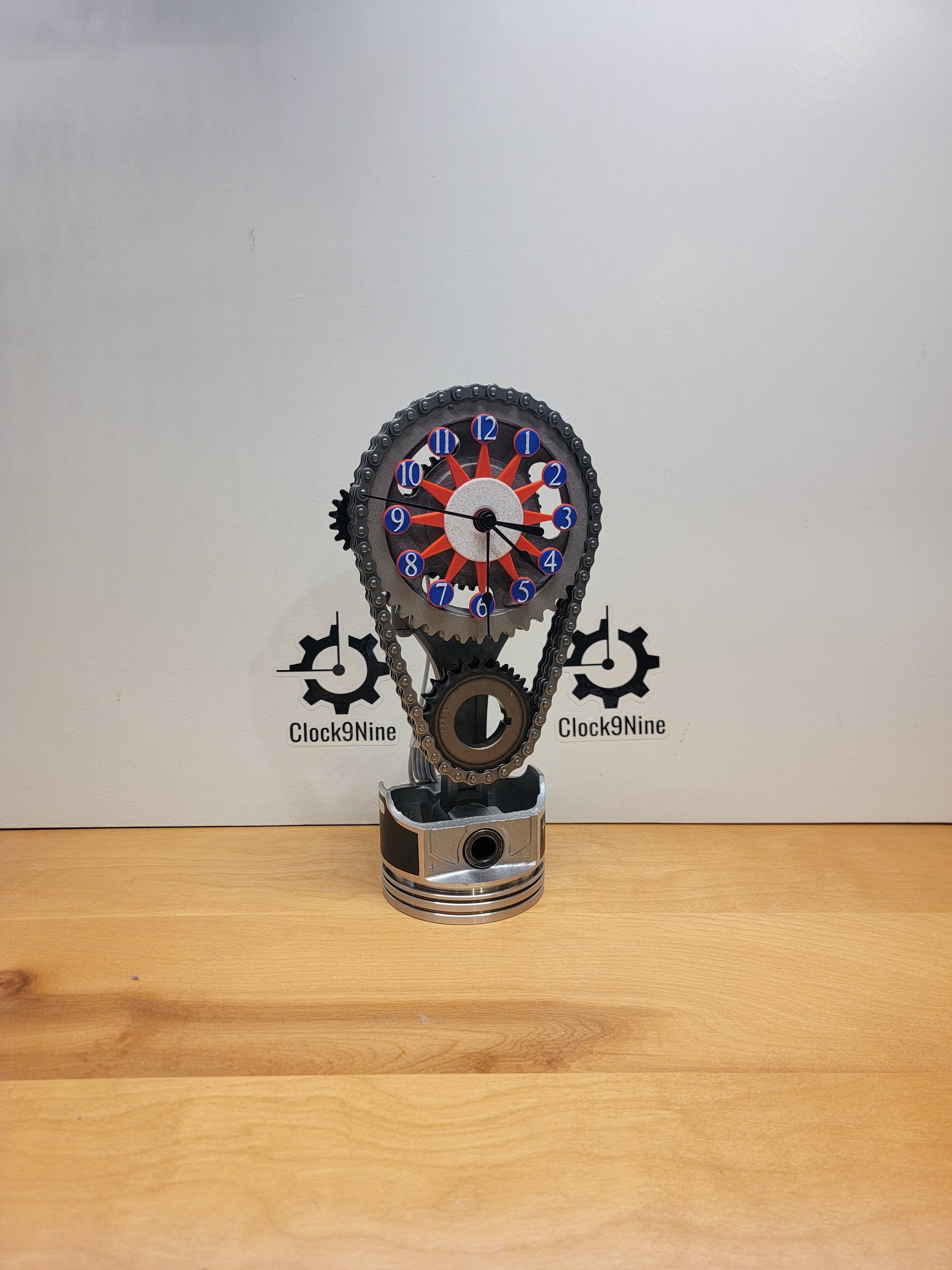 Motorized Rotating Gear Clock - Engine Timing Chain Clock – Clock9nine