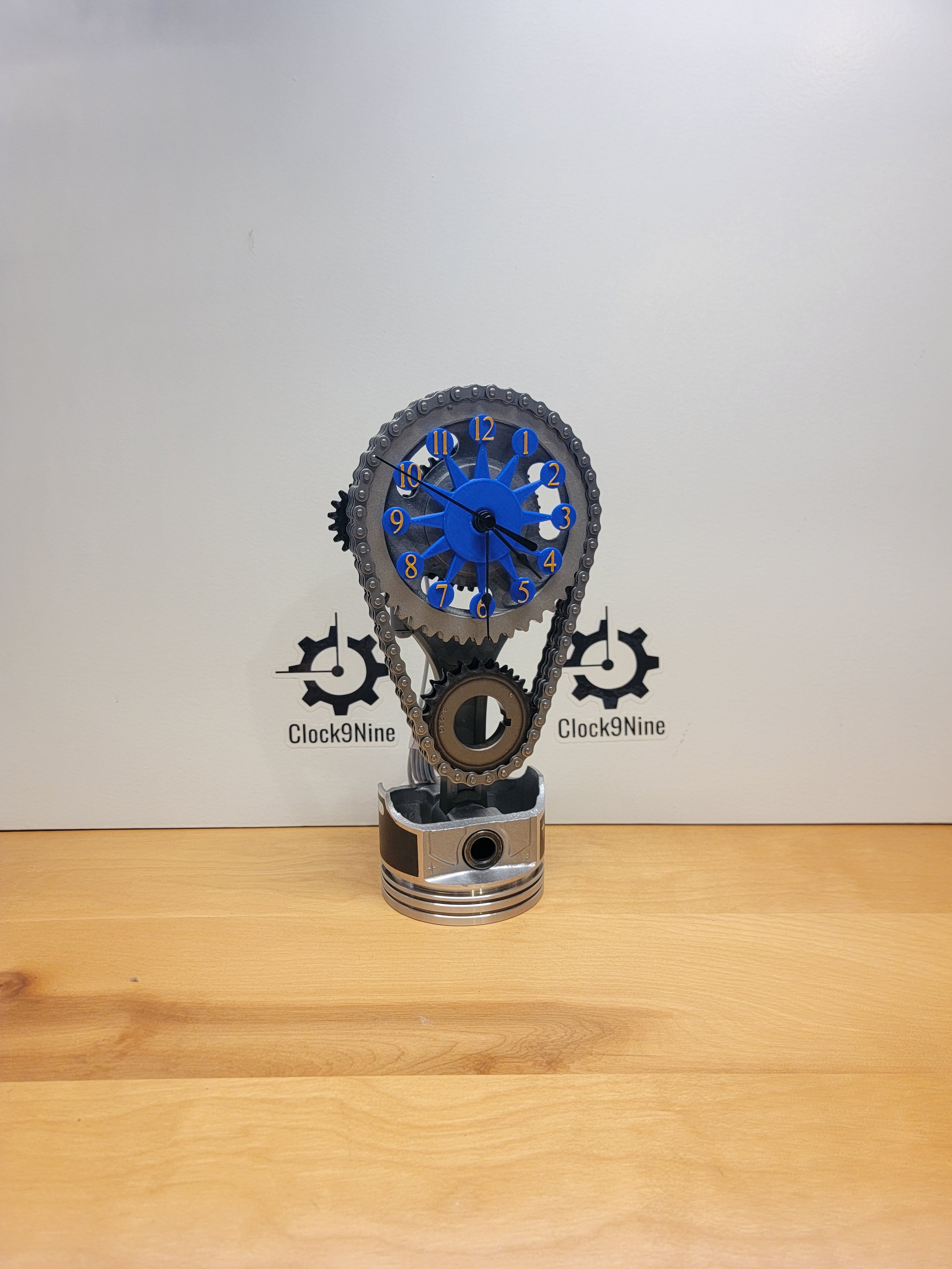Motorized Rotating Gear Clock - Engine Timing Chain Clock – Clock9nine