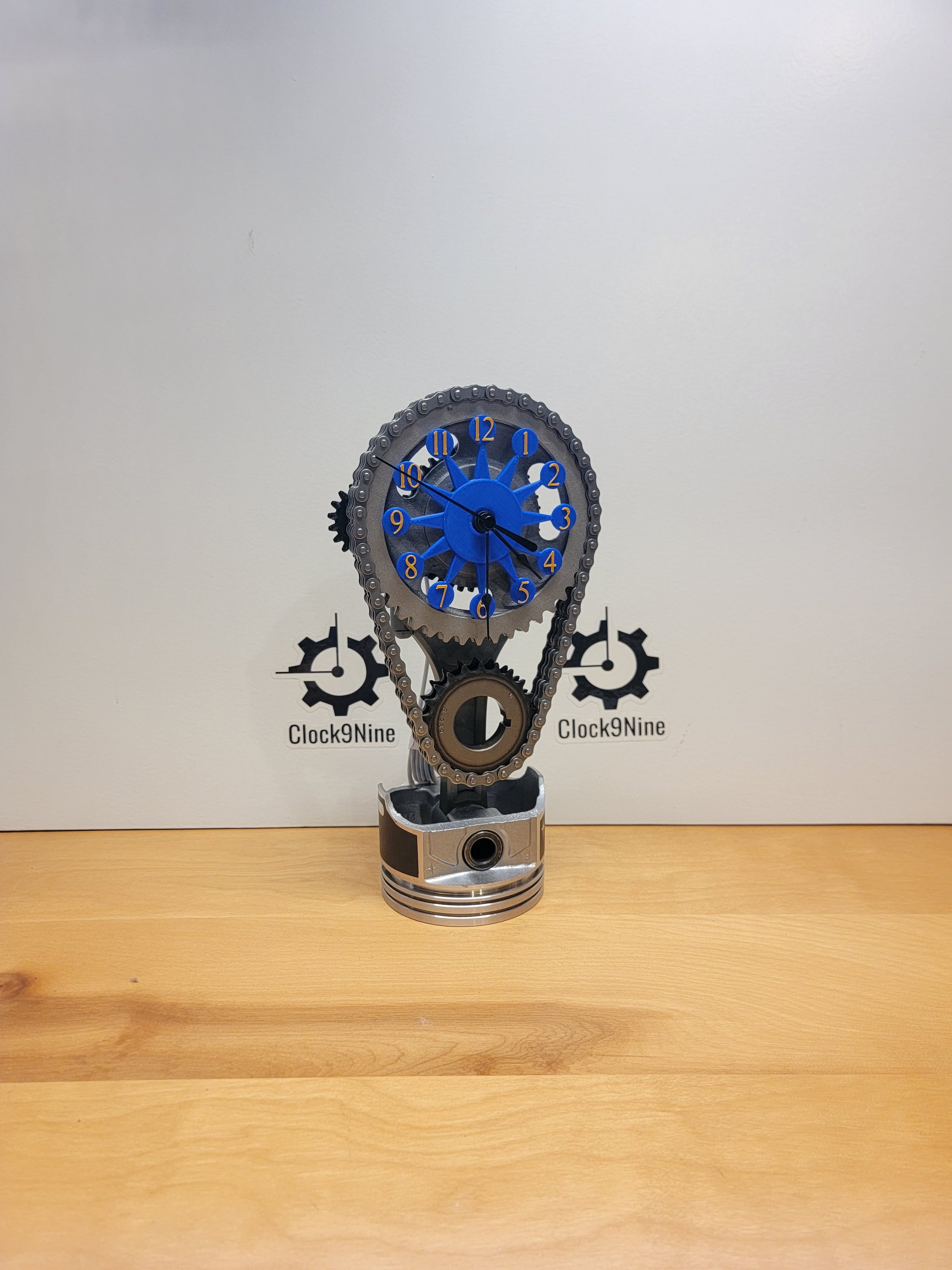 Motorized Rotating Gear Clock - Engine Timing Chain Clock – Clock9nine