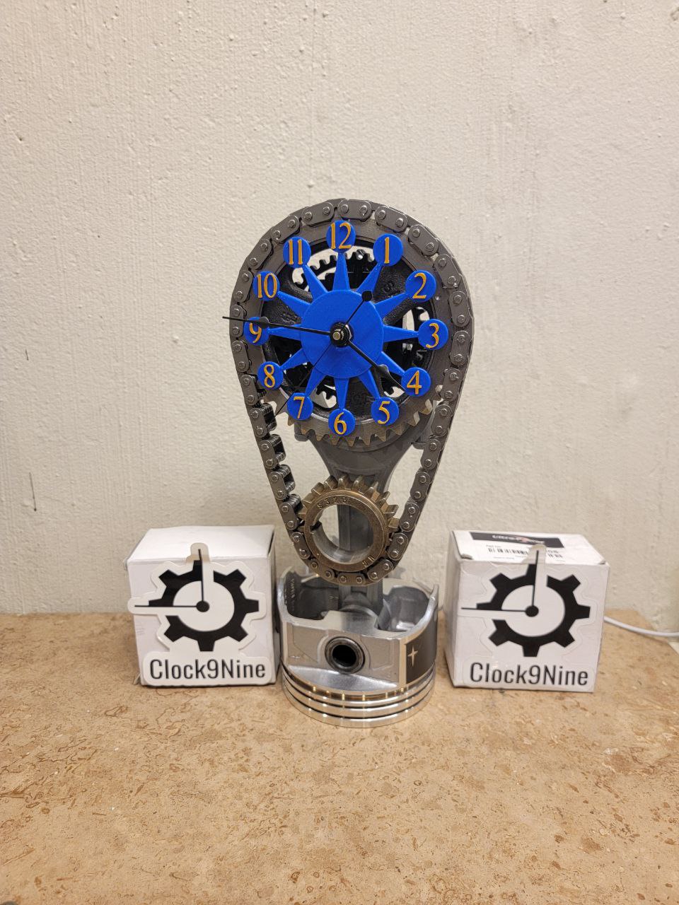 Buick Timing Chain Clock, Motorized, Rotating. – Clock9nine