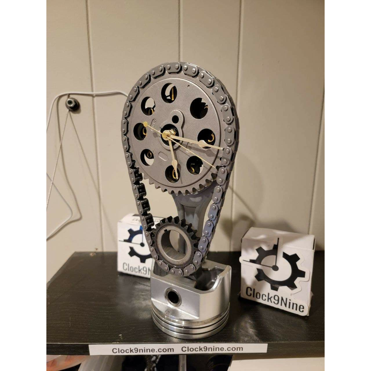 Ford 302 Small Block Timing Chain Clock, Motorized, Rotating. – Clock9nine