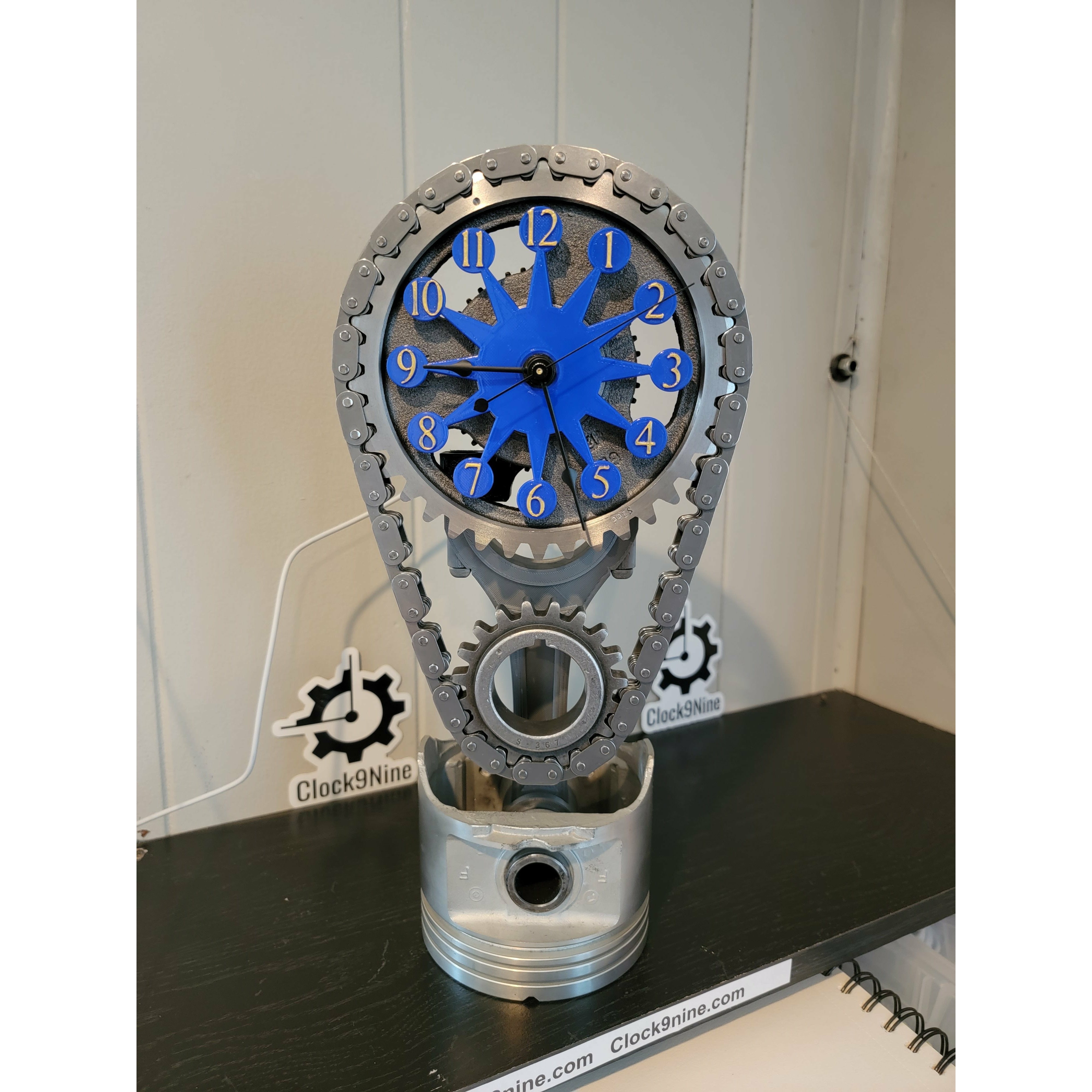 Dodge/Mopar and Chrysler Big block Timing Chain Clock, Motorized, Rota ...
