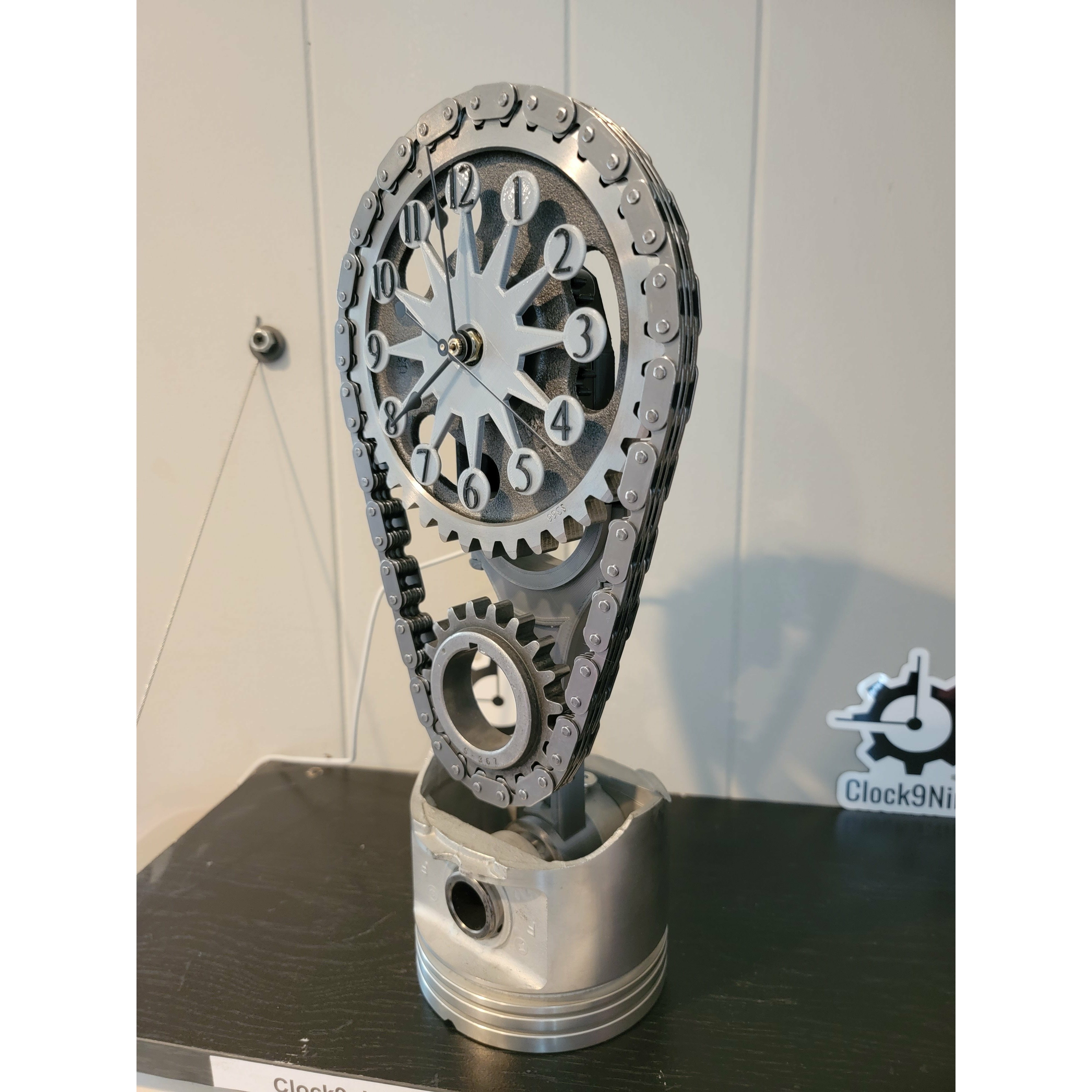 Dodge/Mopar and Chrysler Big block Timing Chain Clock, Motorized, Rota ...